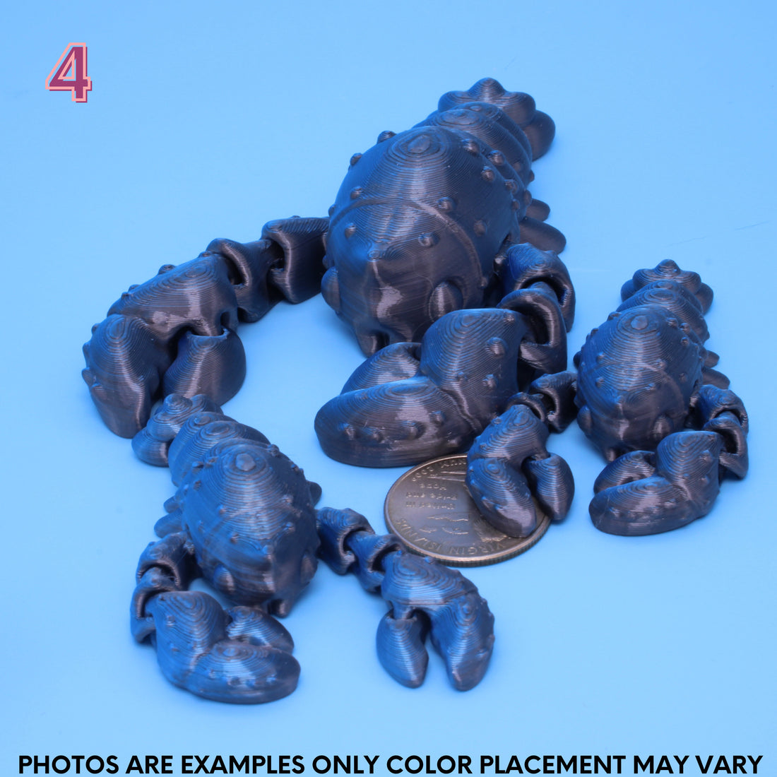 Lobster Black & Blue - 3D Printed | Layers In Green Authorized Seller