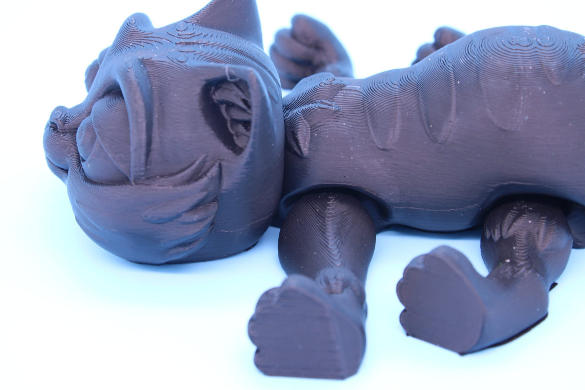 7 inch Fidget Cat | Black Cat | Multi Color | Fidget Toy | 3D Printed