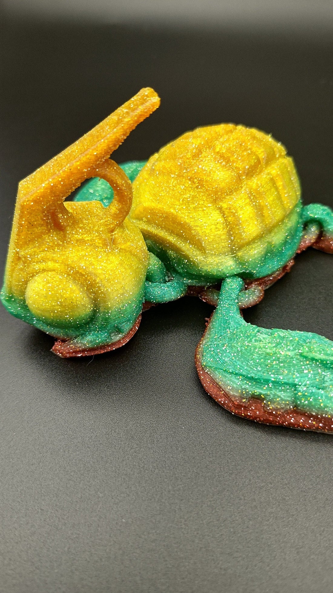 Turtle - Grenurtle | Sparkle Rainbow | Grenade / Turtle | 3d Printed