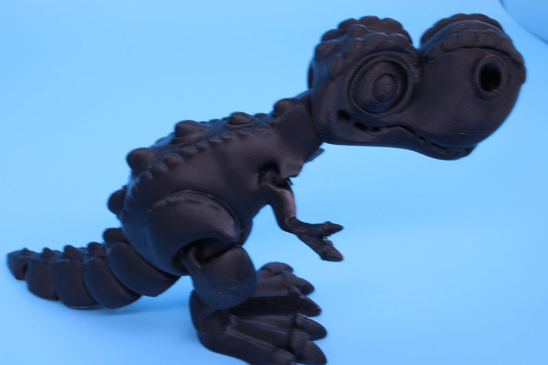 Flexi T-Rex -Black | Available on request Articulated 3D Printed | Tyr