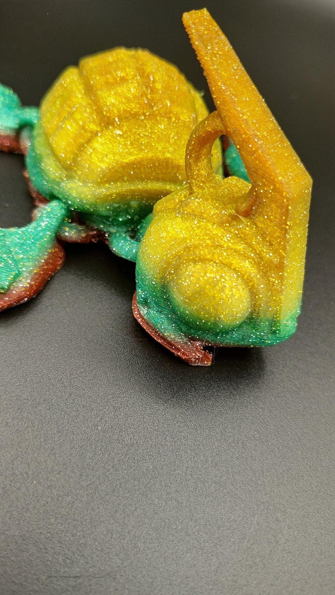 Turtle - Grenurtle | Sparkle Rainbow | Grenade / Turtle | 3d Printed