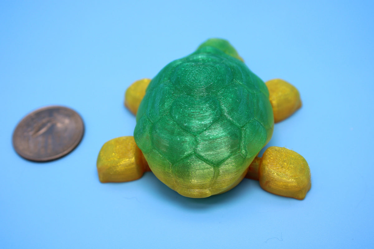 Miniature Flexible Articulating Turtle | 3D Printed Cute Turtle with h