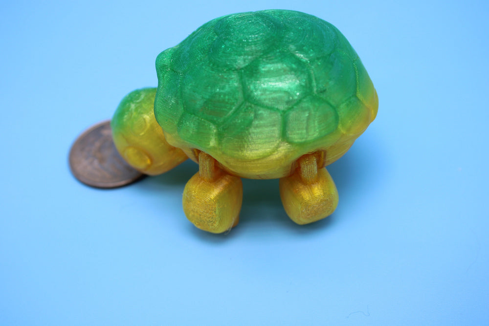 Miniature Flexible Articulating Turtle | 3D Printed Cute Turtle with h