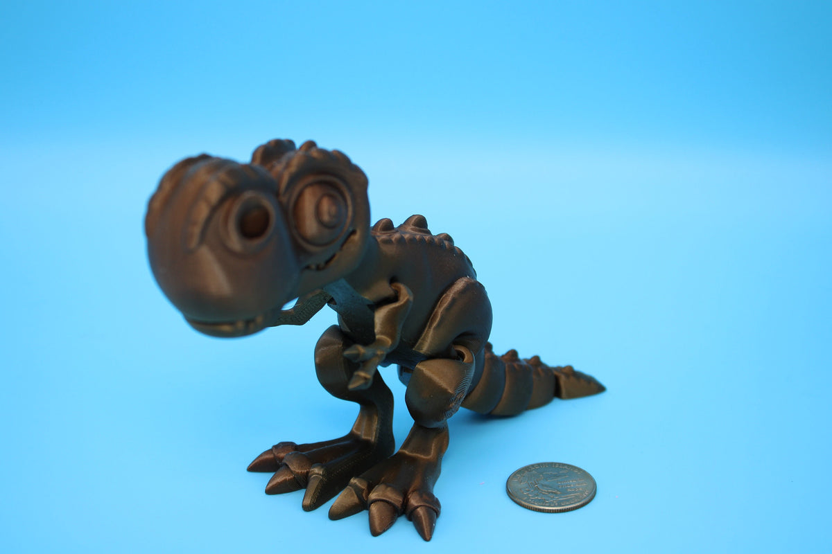 Flexi T-Rex -Brown | *Available on request | Articulating | 3D Printed