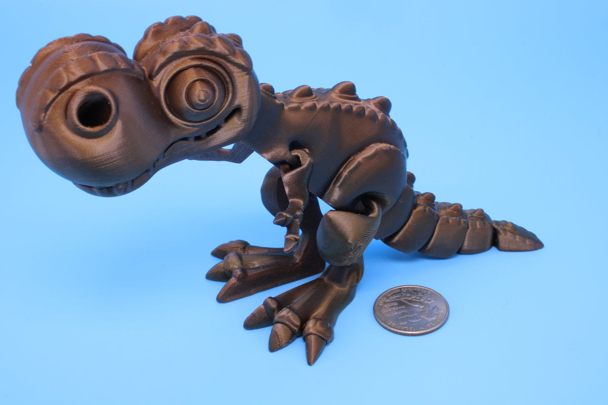Flexi T-Rex -Brown | * Available on request Articulating | 3D Printed