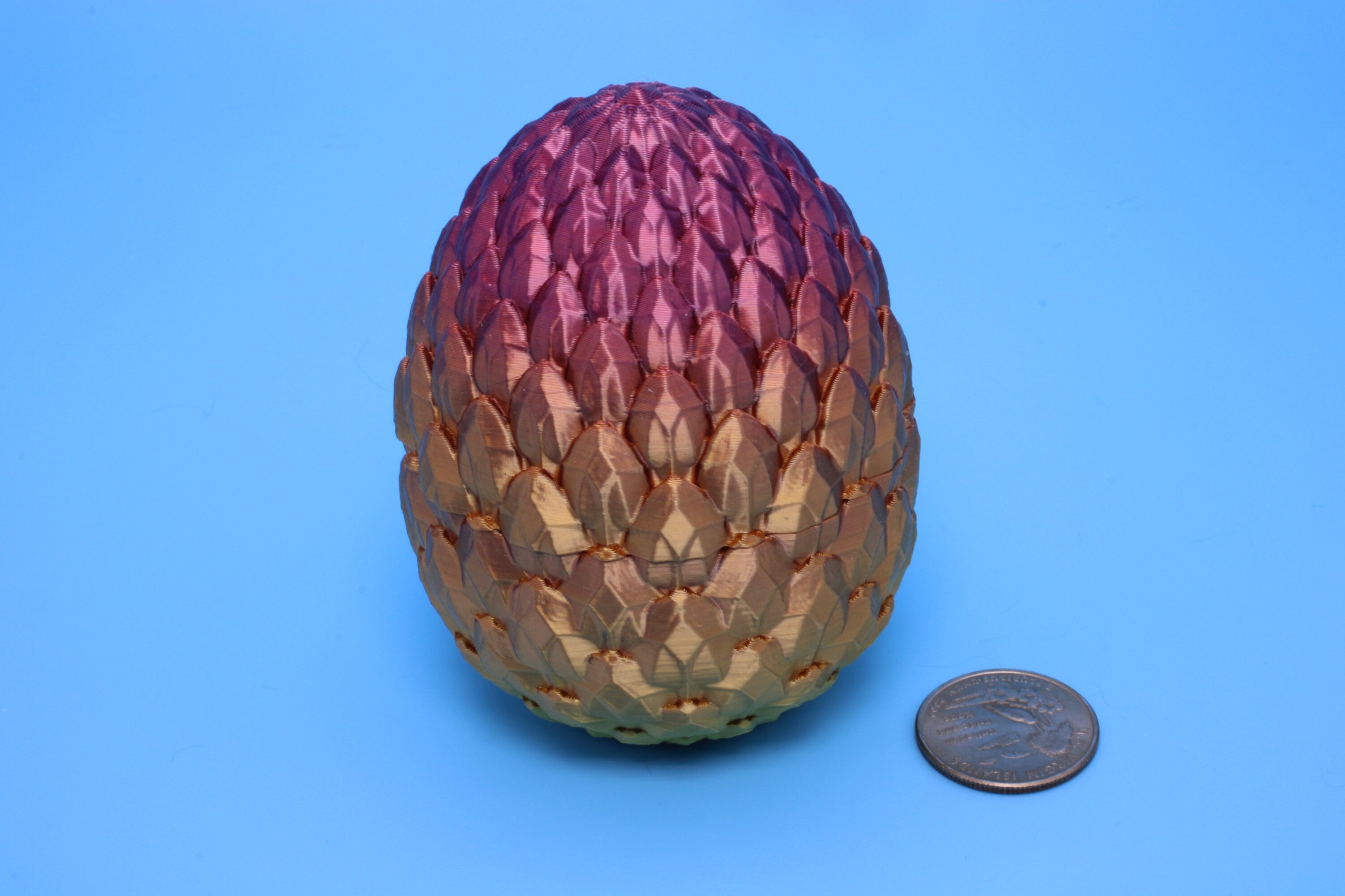 Dragon Scale Egg- Small | 3D Printed | Dragon Egg Storage! | 3.5 in.