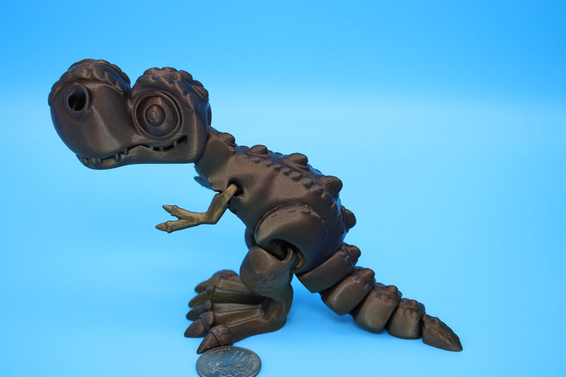 Flexi T-Rex -Brown | *Available on request | Articulating | 3D Printed