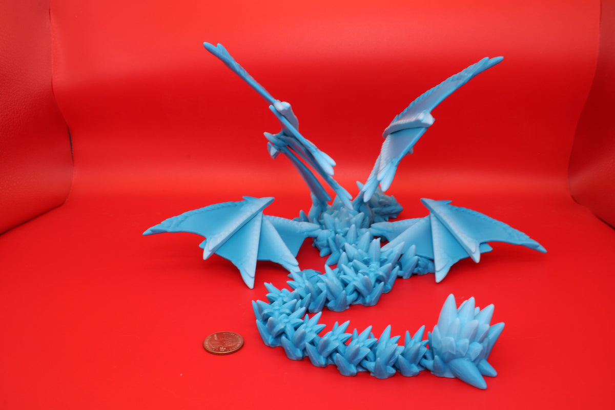 Spike Wing Dragon | 3D Printed Articulating Dragon 19 in.