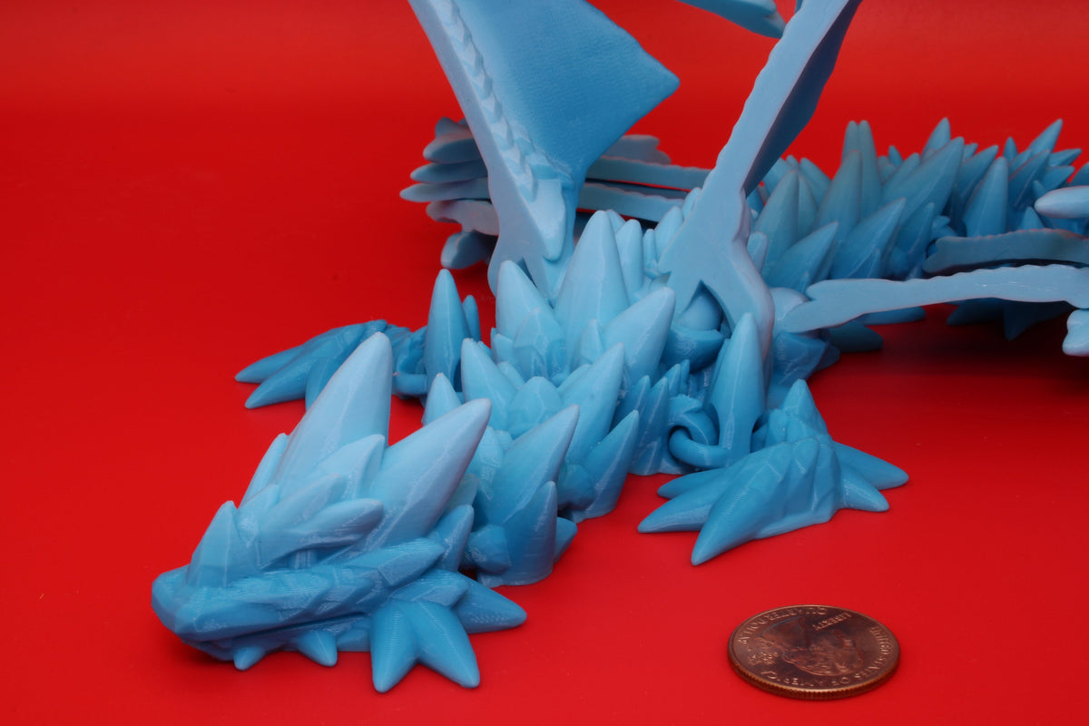 Spike Wing Dragon | 3D Printed Articulating Dragon 19 in.