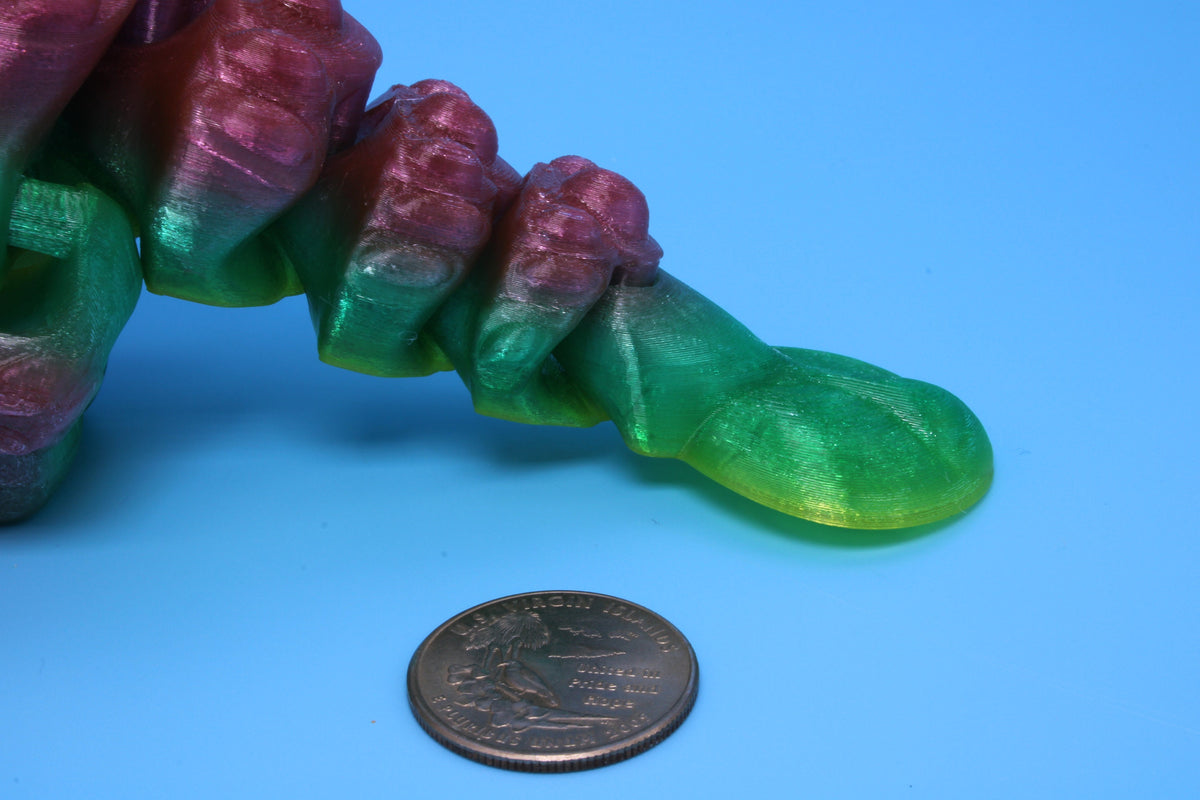 Dinosaur | Ankylosaurus- Pink & Green | 3D Printed Cute Dino | 7.25 in