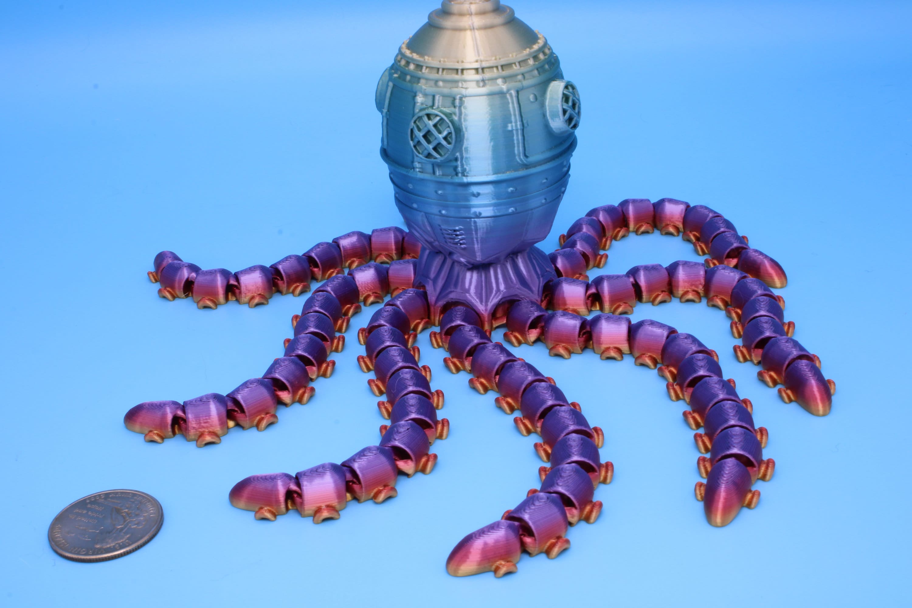 Articulating Octopus | 3D Printed Octogauge | Sensory Toy | Great Fidg