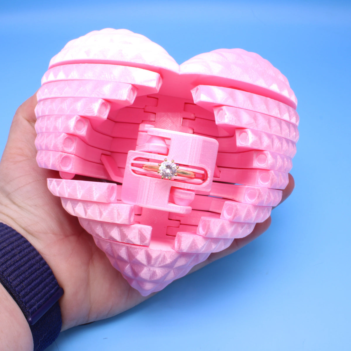 Articulated Open Heart Proposal 3D Printed
