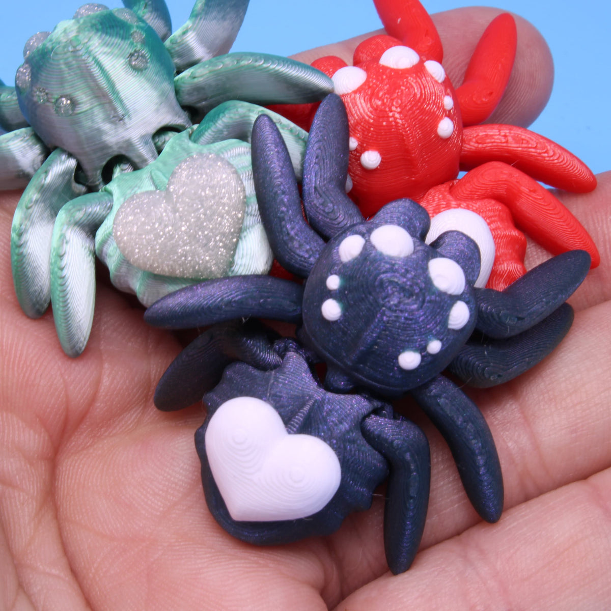 Tiny Spider with Heart Made to order - 3D printed